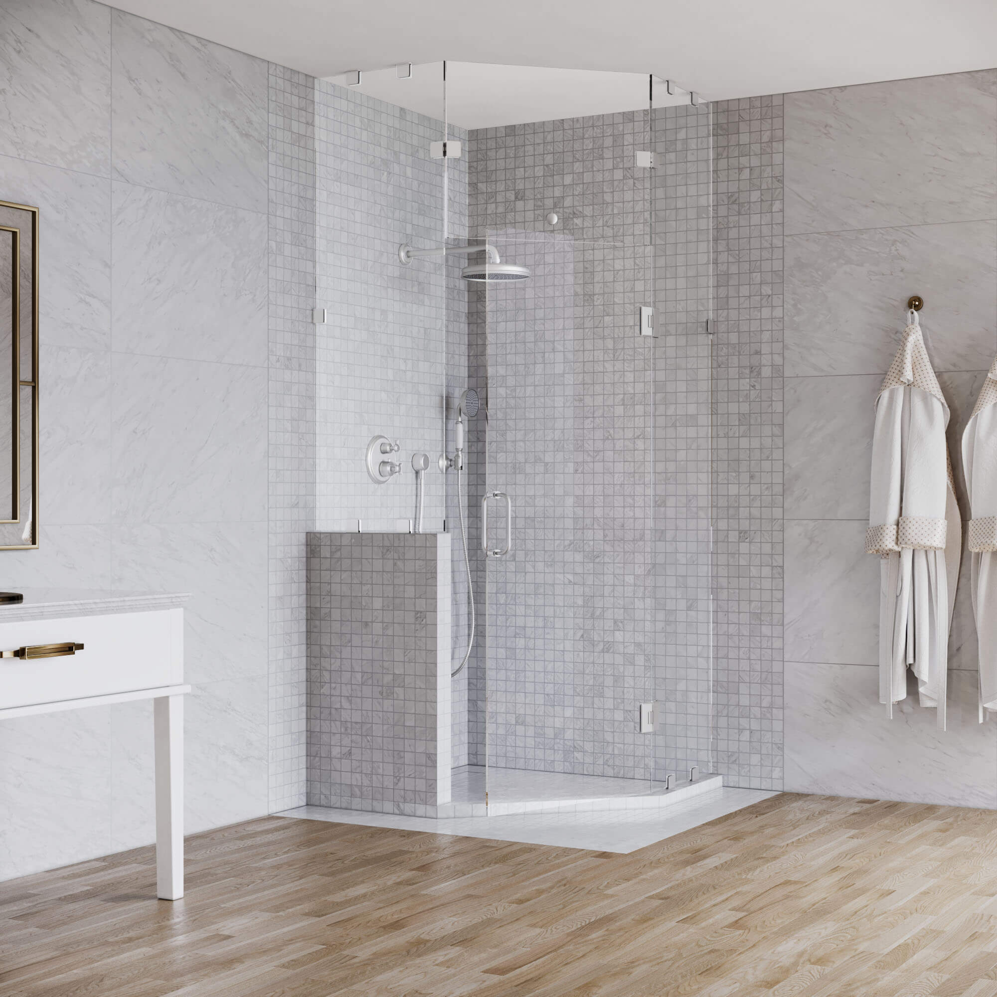 LH Left Side Angle Knee Wall Transom – B&G Glass